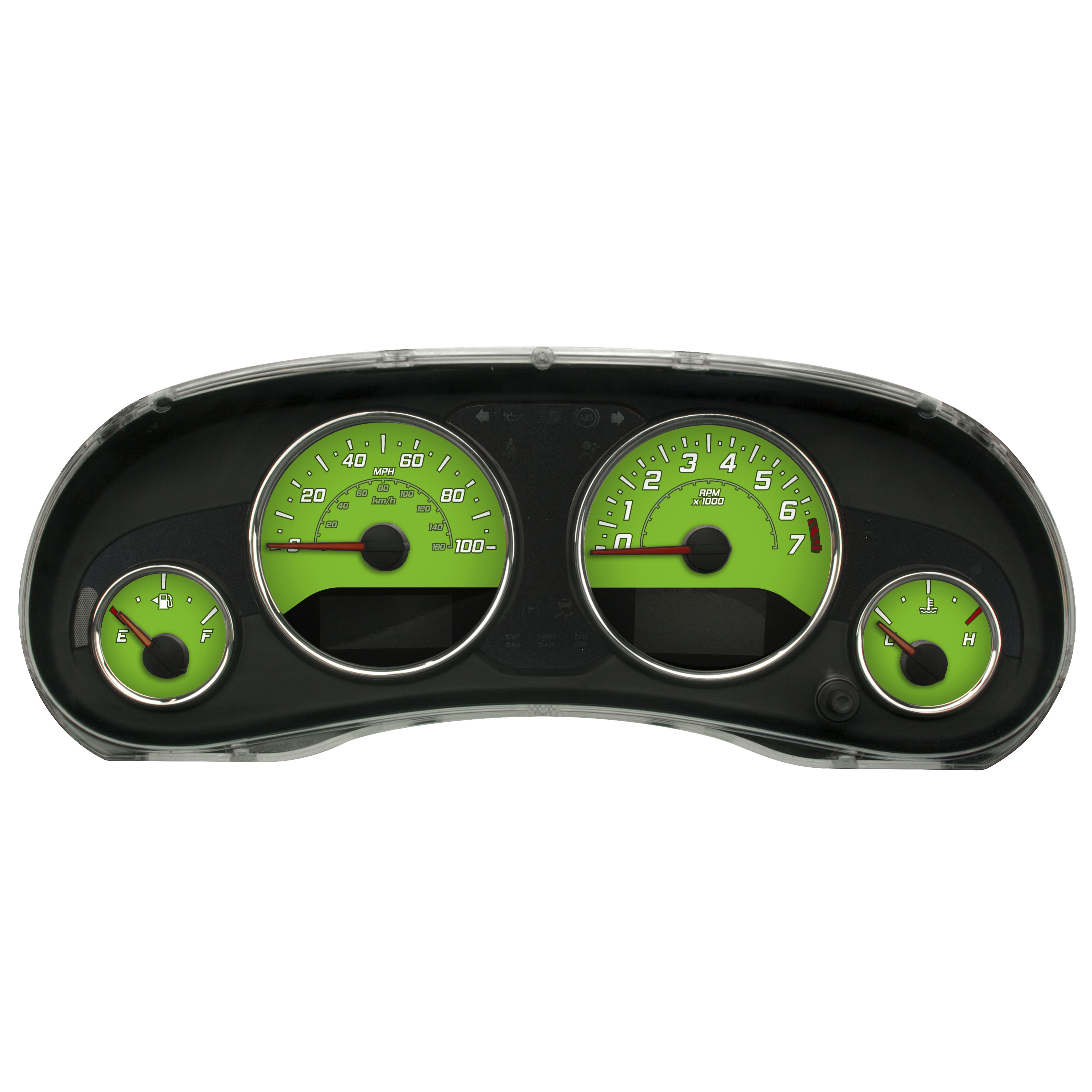 Pro Color Edition Custom Gauge Face Kit - US Speedo - Custom ...