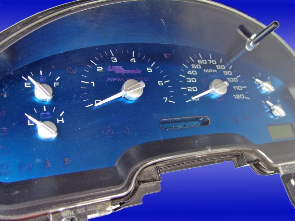 Aqua Edition Custom Gauge Face Kit - US Speedo - Custom Speedometers ...