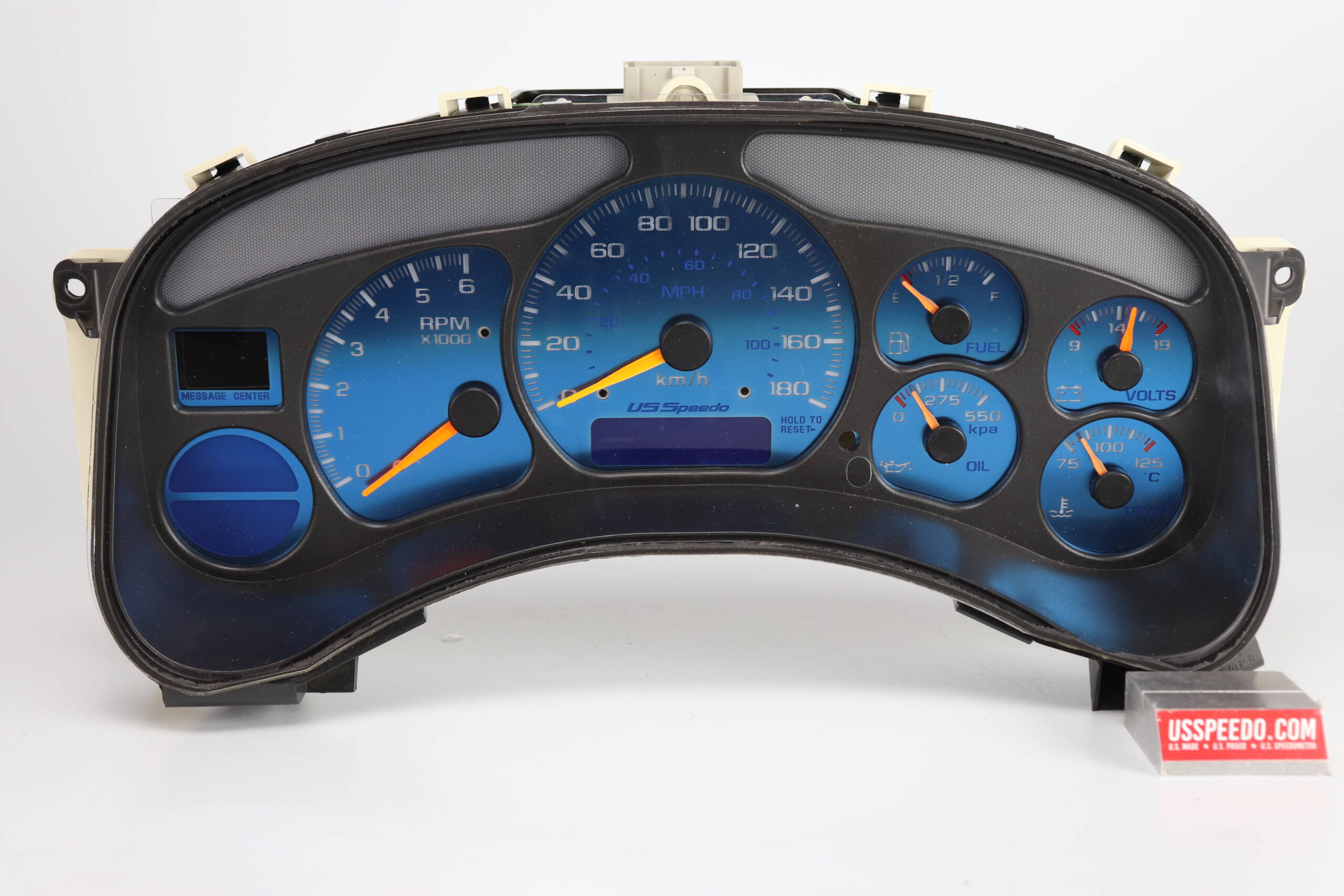 Aqua Edition Custom Gauge Face Kit - US Speedo - Custom Speedometers ...
