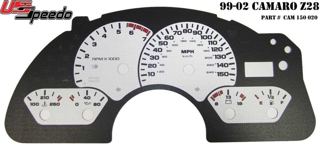 Pro Color Edition Custom Gauge Face Kit - US Speedo - Custom ...