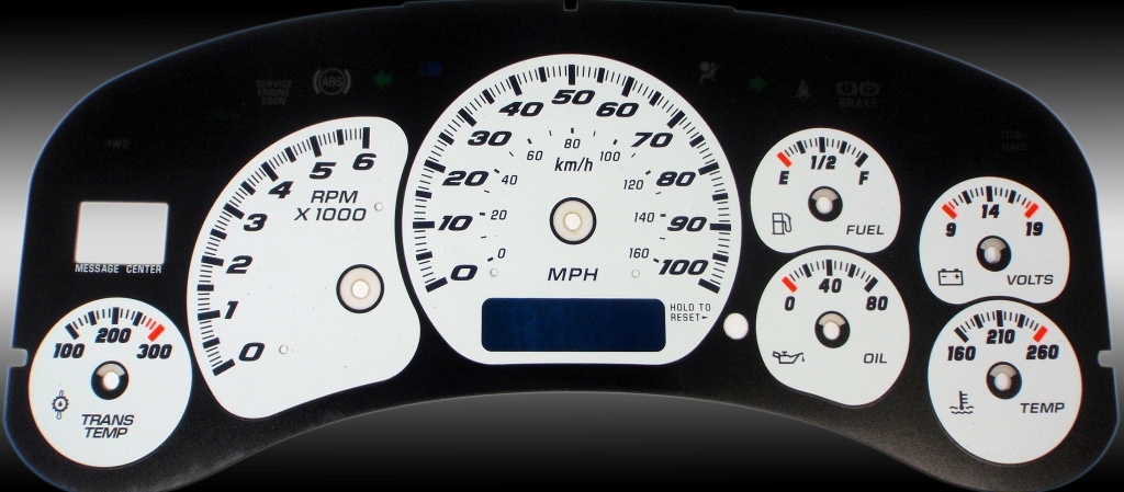 Pro Color Edition Custom Gauge Face Kit - US Speedo - Custom ...