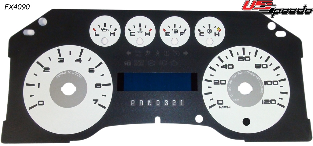 Pro Color Edition Custom Gauge Face Kit - US Speedo - Custom ...