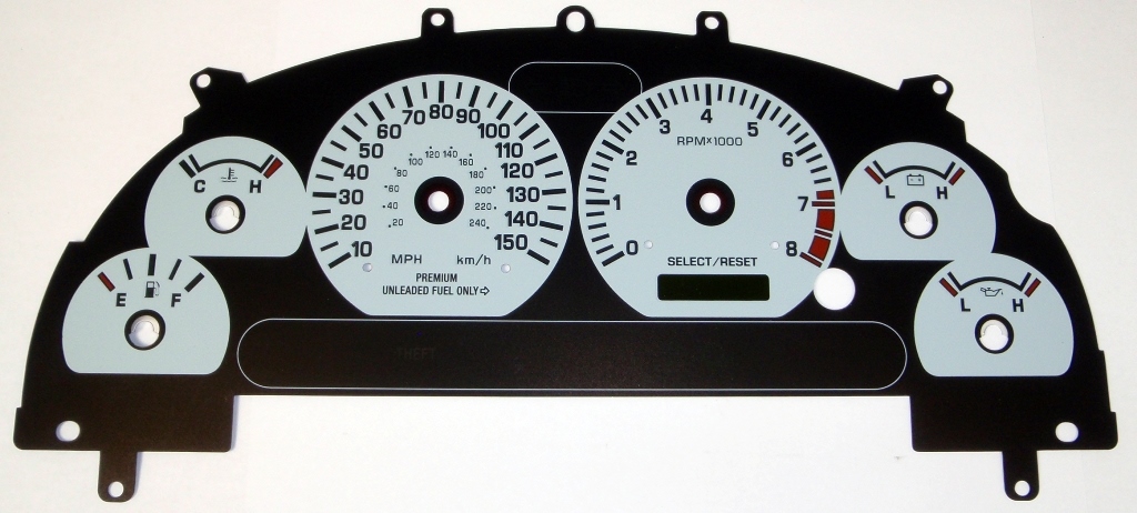 Pro Color Edition Custom Gauge Face Kit - US Speedo - Custom ...
