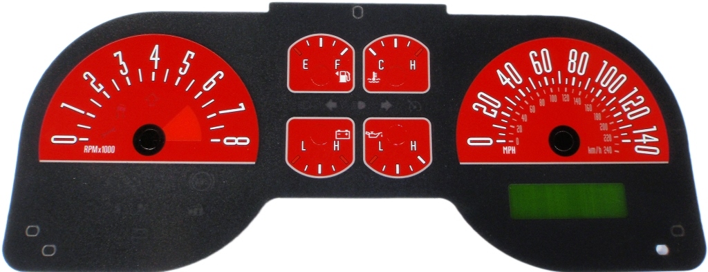 Pro Color Edition Custom Gauge Face Kit - US Speedo - Custom ...