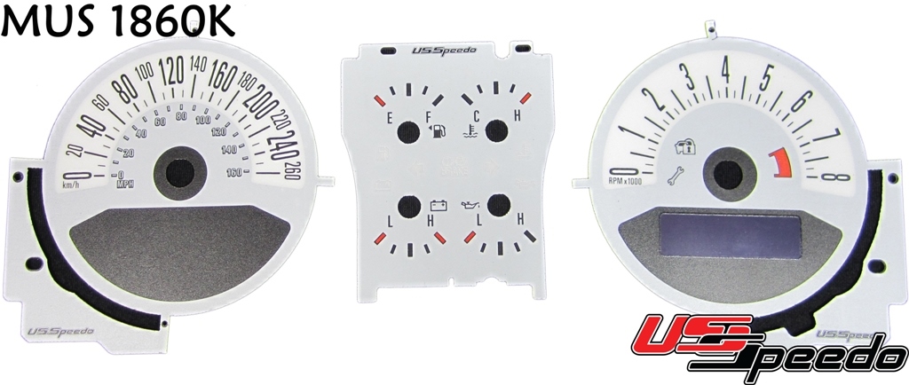 Pro Color Edition Custom Gauge Face Kit - US Speedo - Custom ...