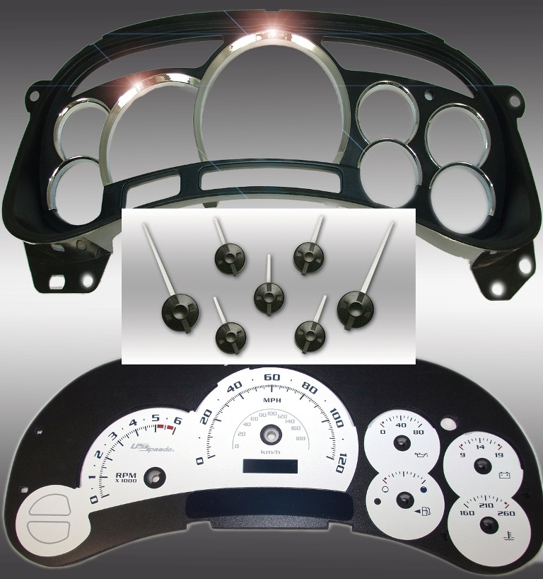 Escalade Edition Custom Cluster Kit - US Speedo - Custom Speedometers ...