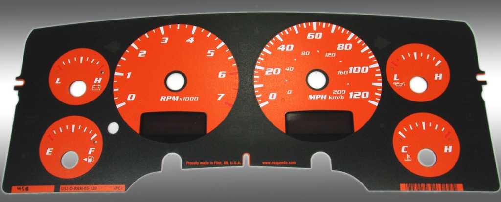 Pro Color Edition Custom Gauge Face Kit - US Speedo - Custom ...