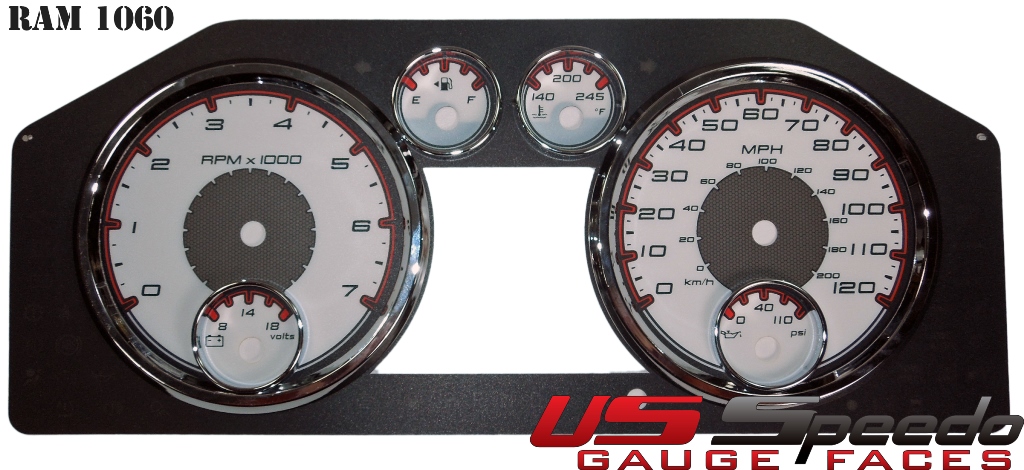 Pro Color Edition Custom Gauge Face Kit - US Speedo - Custom ...