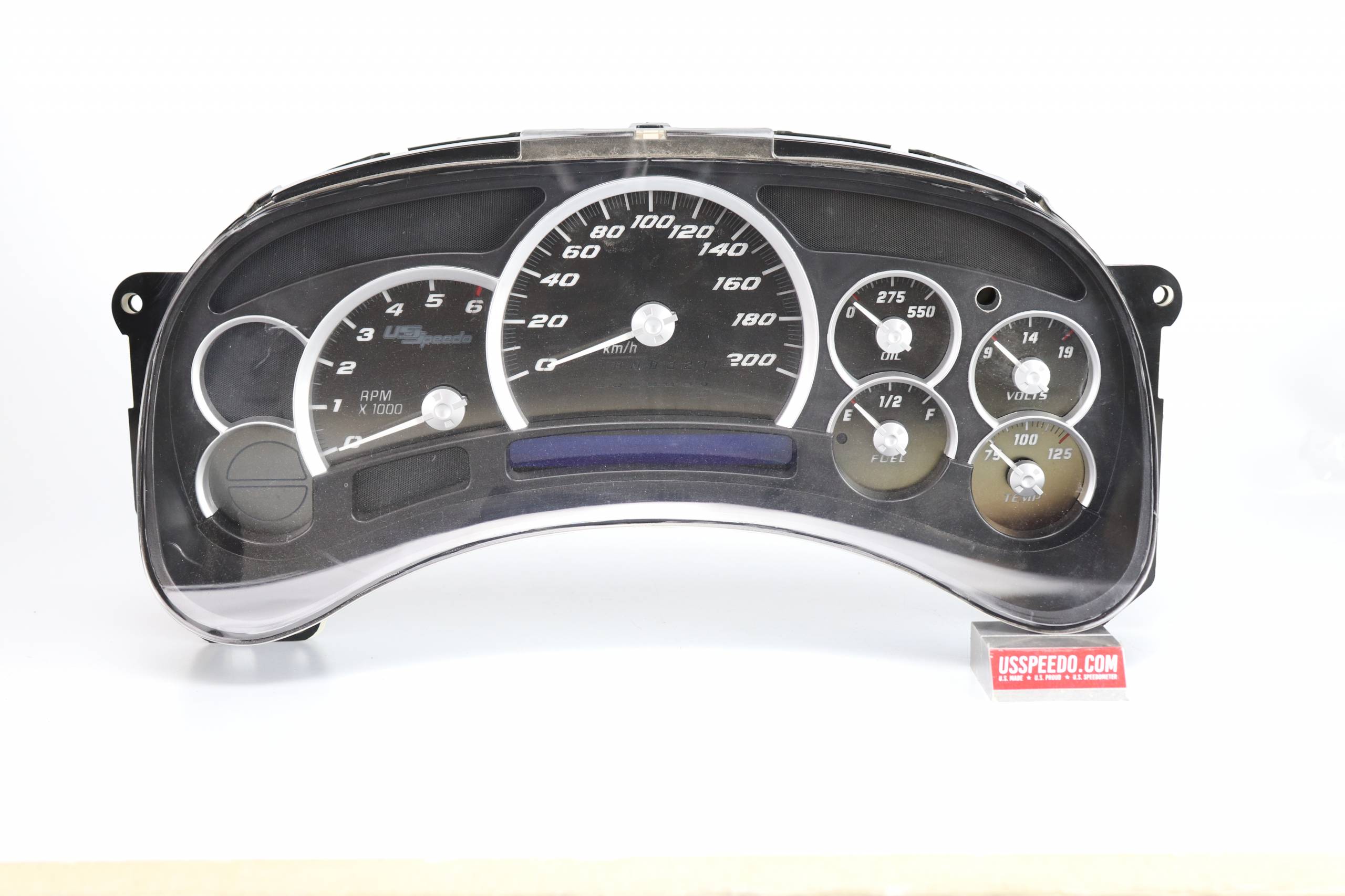 Stealth Edition Custom Gauge Face Kit - US Speedo - Custom Speedometers ...