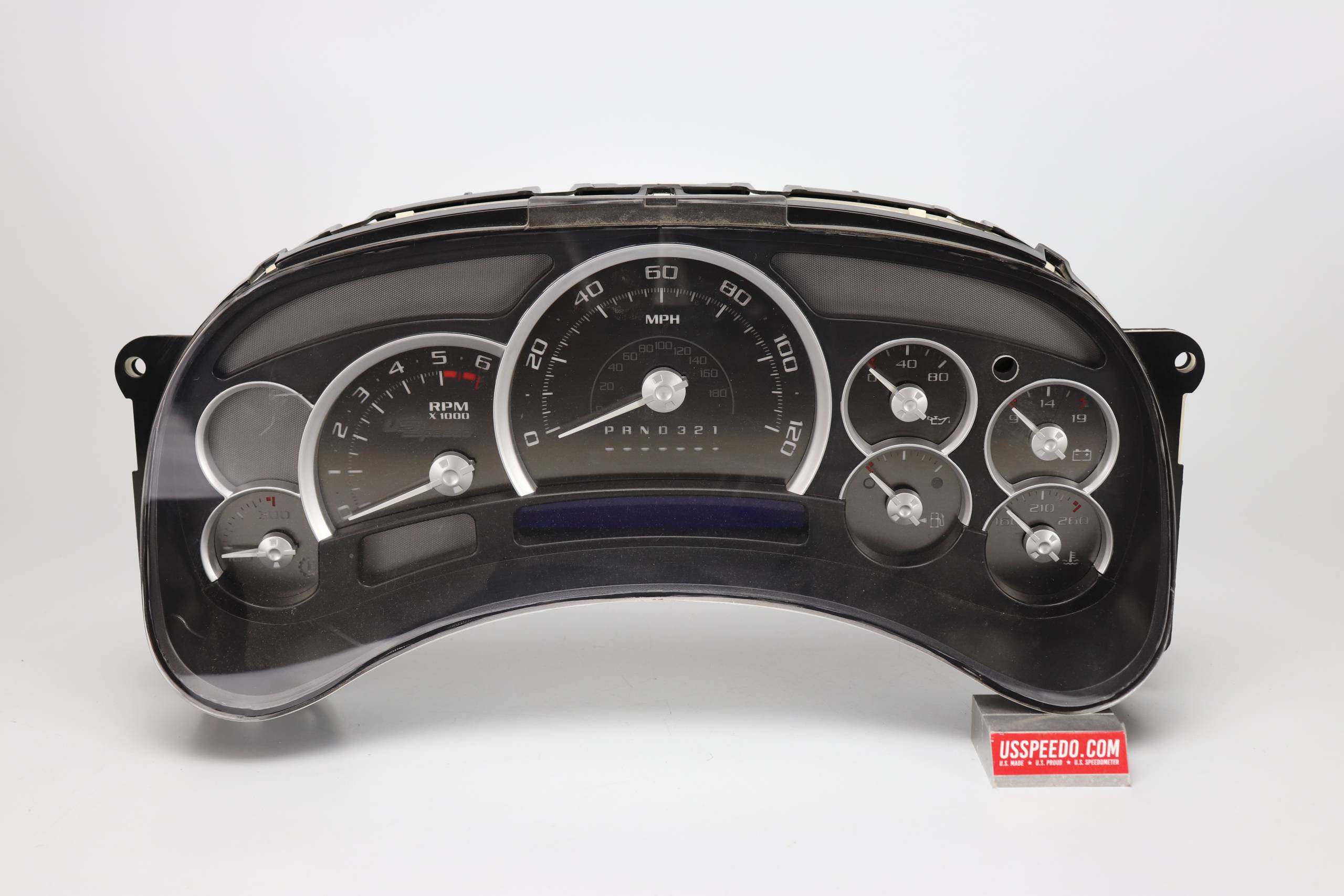 Stealth Edition Custom Gauge Face Kit - US Speedo - Custom Speedometers ...