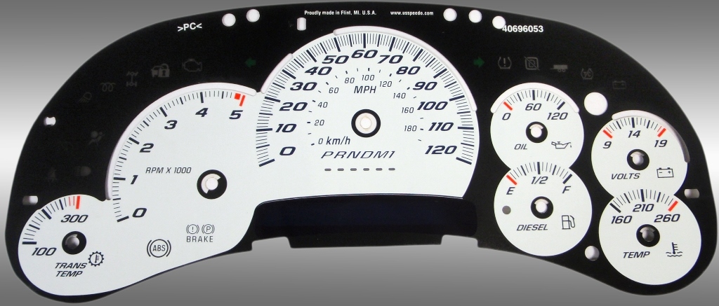 Pro Color Edition Custom Gauge Face Kit - US Speedo - Custom ...