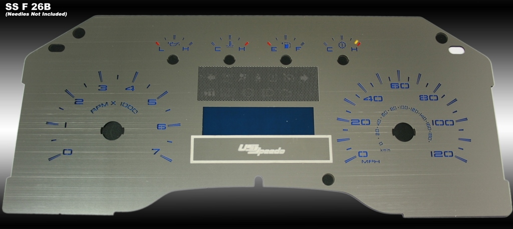 Stainless Edition Custom Gauge Face Kit - US Speedo - Custom ...