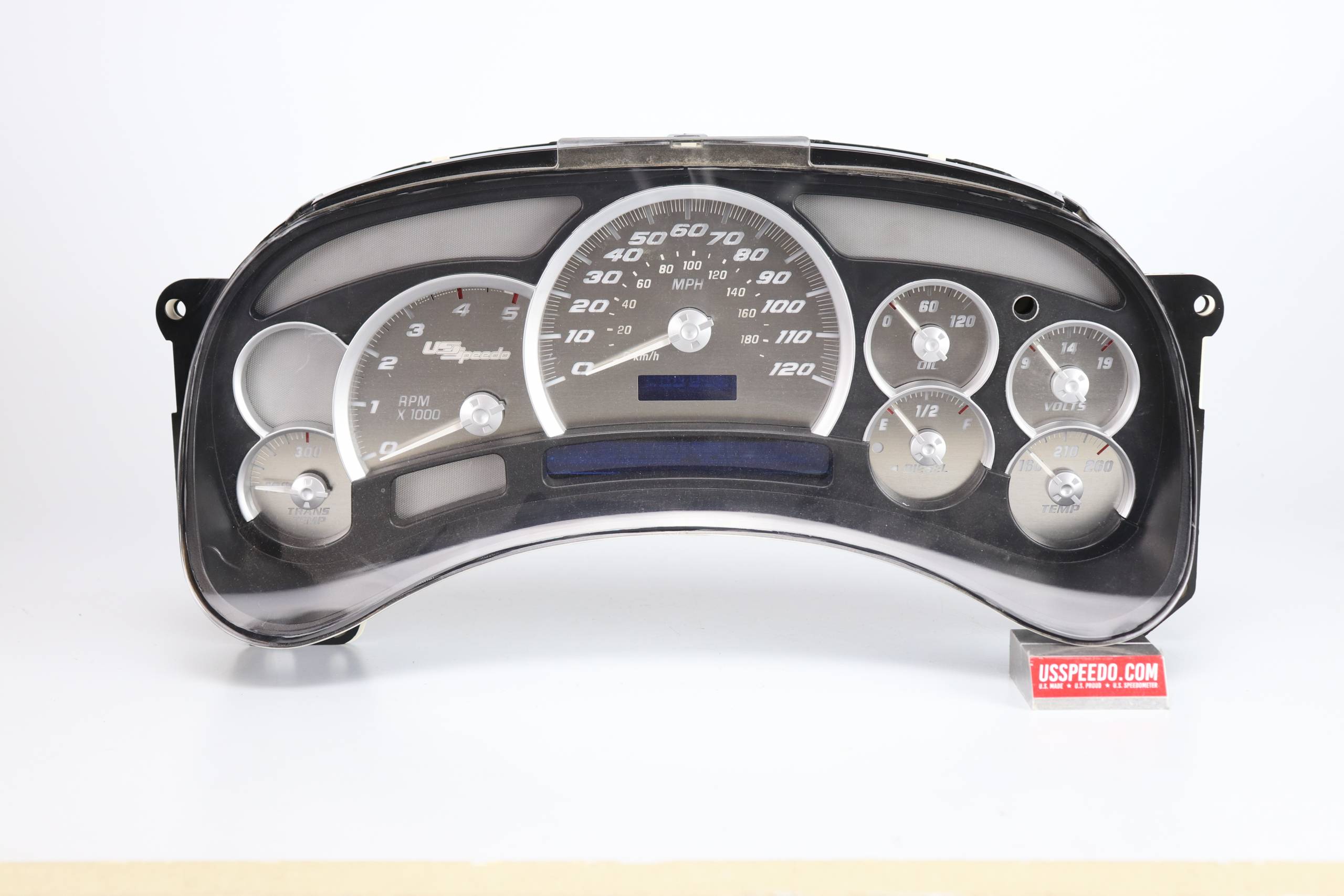 Stainless Edition Custom Gauge Face Kit - US Speedo - Custom ...