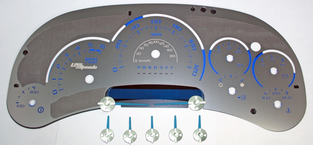 Stainless Edition Custom Gauge Face Kit - US Speedo - Custom ...