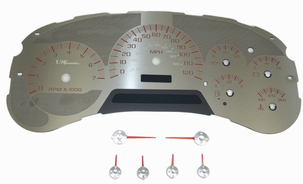 Stainless Edition Custom Gauge Face Kit - US Speedo - Custom ...