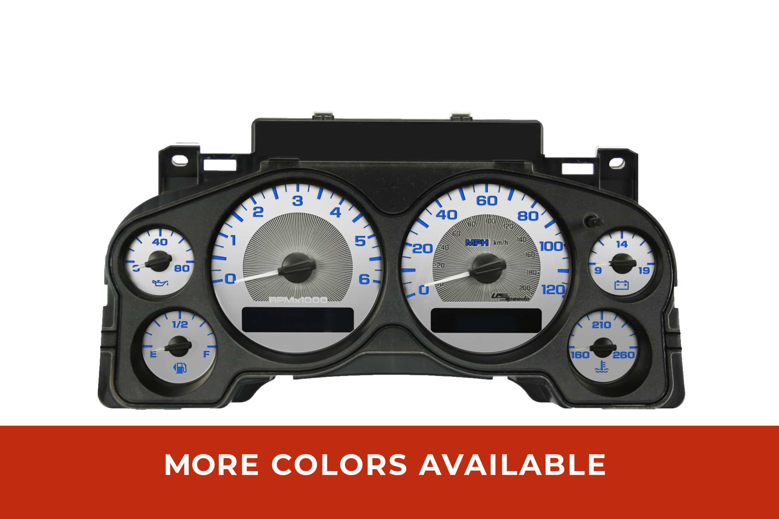 Stainless Edition Custom Gauge Face Kit - US Speedo - Custom ...