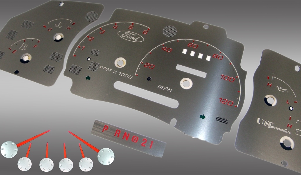 Stainless Edition Custom Gauge Face Kit - US Speedo - Custom ...