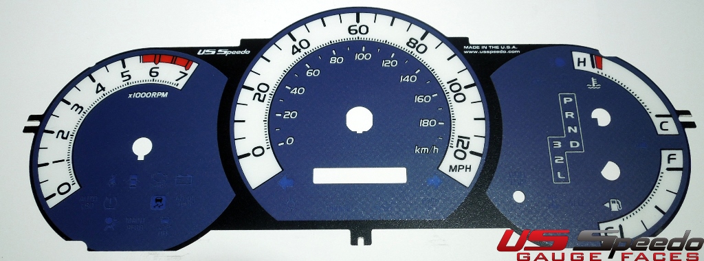 Pro Color Edition Custom Gauge Face Kit - US Speedo - Custom ...