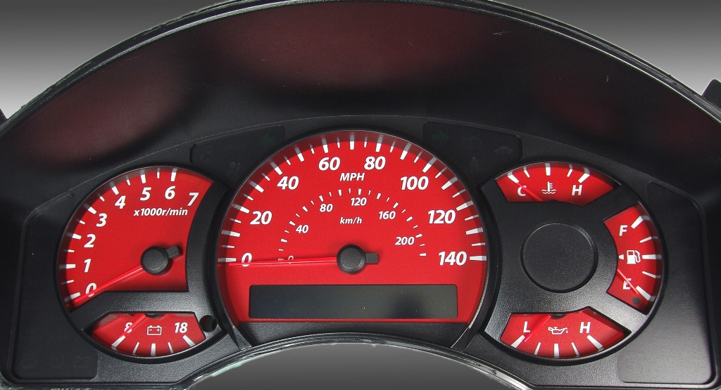 Pro Color Edition Custom Gauge Face Kit - US Speedo - Custom ...