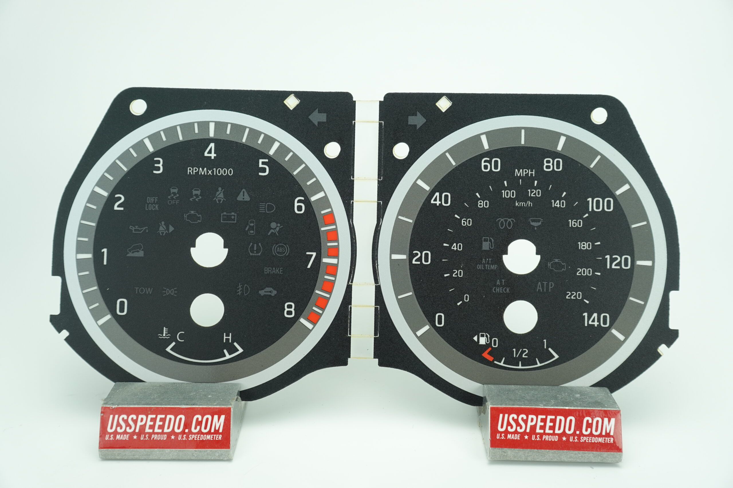 US Speedo Conversion Gauge Face - US Speedo - Custom Speedometers ...