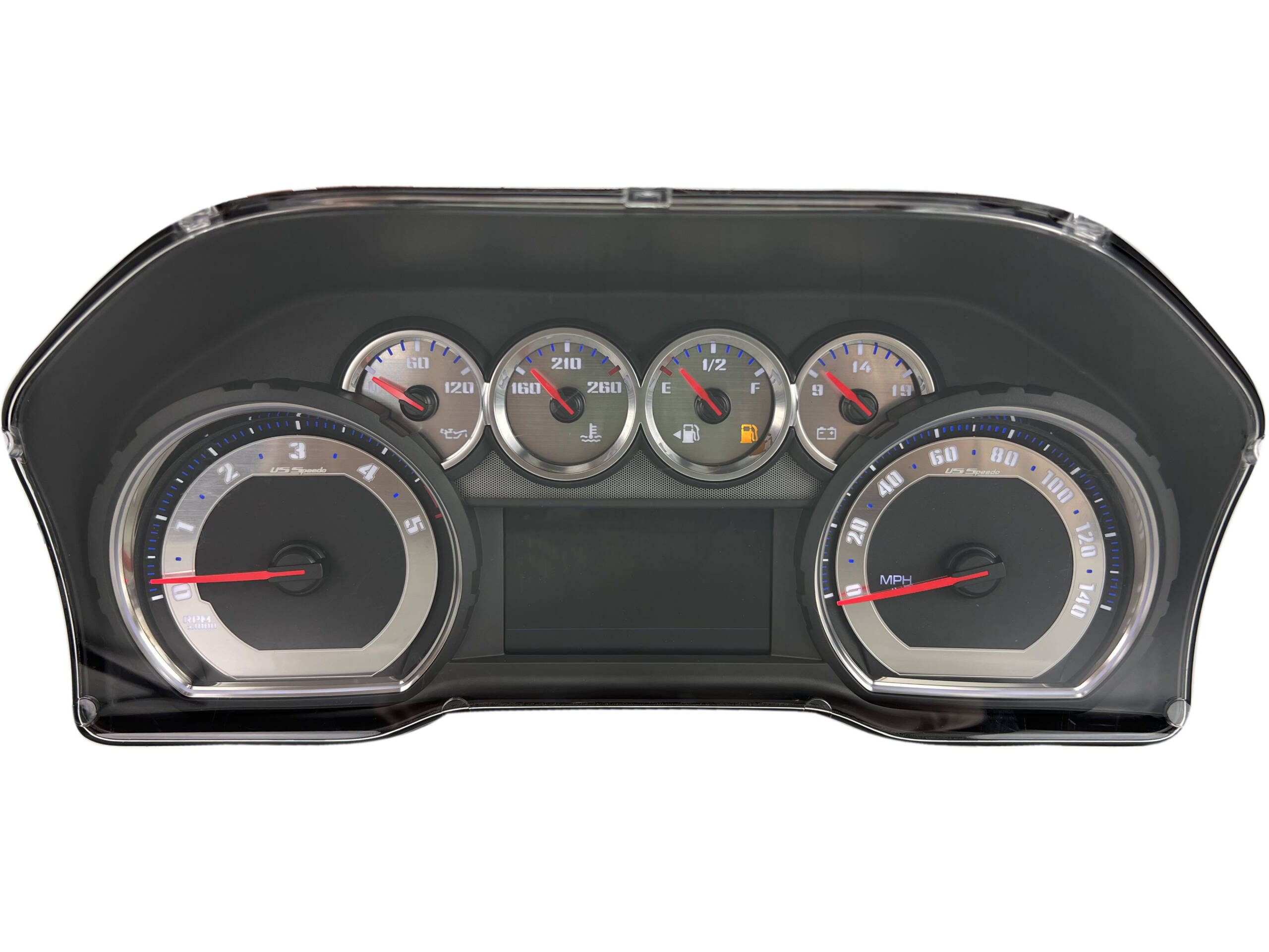 Stainless Edition Custom Gauge Face Kit - US Speedo - Custom ...